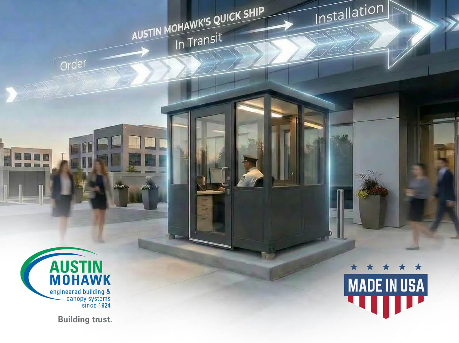Quick Ship Security Booths: 2-4 Day Lead Times | Austin Mohawk